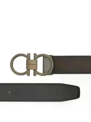 FERRAGAMO Reversible And Adjustable Gancini Belt