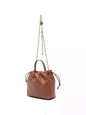 Chloé Small Icons Drawstring Leather Tote Bag