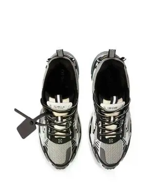 Off-White Arrows-patch Panelled Low-top Sneakers - Grey