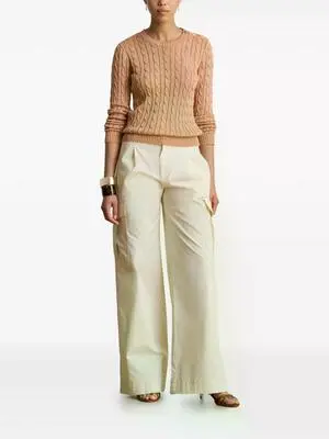 Ralph Lauren Cable-knit Button-trim Sweater