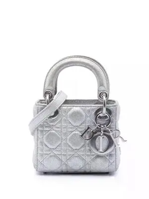 Dior Micro Lady Satchel - Silver
