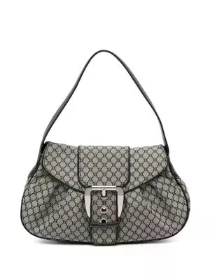 Celine Macadam Canvas Shoulder Bag - Grey