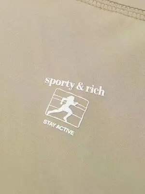Sporty & Rich High-waisted Logo Biker Shorts