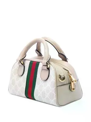 Gucci Ophidia Gg Supreme Web Mini Satchel - Neutrals
