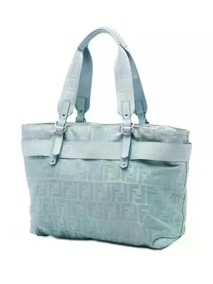 Fendi Zucca Nylon Zip Code Tote Bag