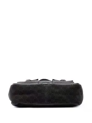 Gucci Gg Denim Abbey D-ring Pocket Tote Bag - Brown
