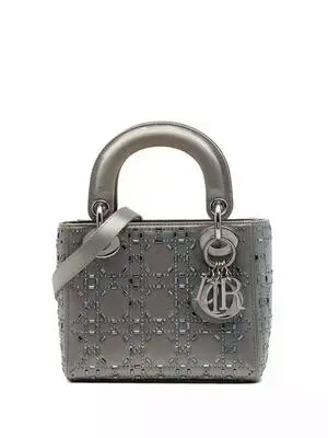 Dior Mini Lady Satchel - Grey