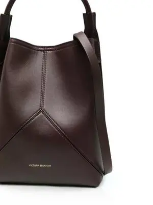 Victoria Beckham Geometric Paneled Leather Tote Bag