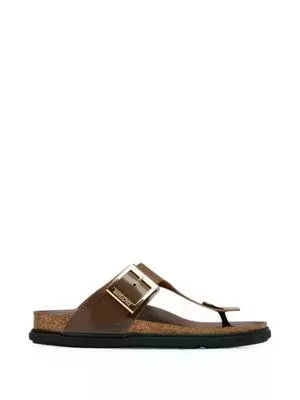 BIRKENSTOCK Gizeh Buckle Sandals - Brown