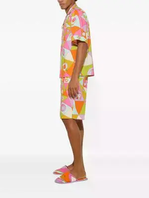 Emilio Pucci Occhi Print Popeline Shorts