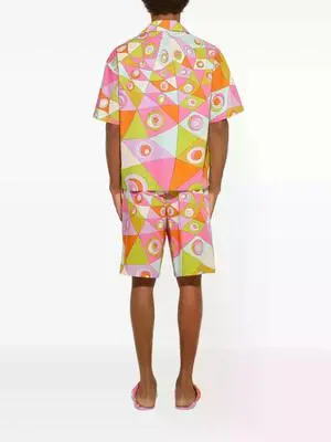 Emilio Pucci Occhi Print Popeline Shorts