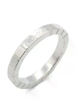Cartier 18k White Gold Lanière Ring - Silver
