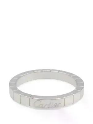 Cartier 18k White Gold Lanière Ring - Silver