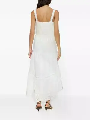 Ulla Johnson Broderie Anglaise Maxi Dress - White