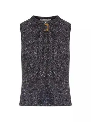 JW Anderson JW Anderson Ribbed-Knit Zip-Up Vest Grey
