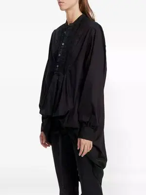 ANN DEMEULEMEESTER Pintuck Detail Pleated Shirt