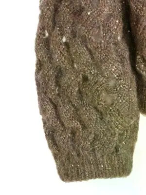 Brunello Cucinelli Sequin-embellished Cable-knit Sweater
