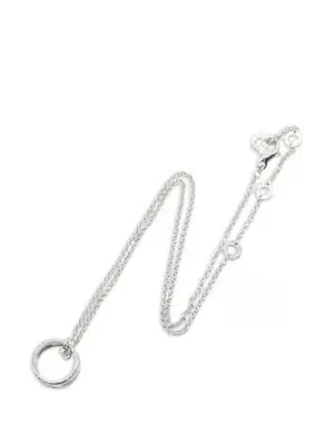 BVLGARI 18k White Gold Parentesi Pendant Necklace - Silver
