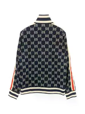 Gucci Gg Jacquard Zip Up Jacket