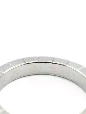 Cartier 18k White Gold Lanière Ring