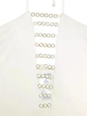 MAZZEI Ring Embellished Halterneck Swimsuit
