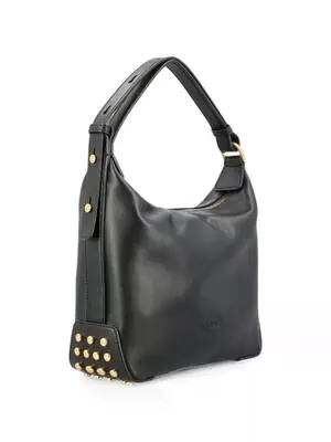 TOD'S Mini Metal Dots Leather Tote Bag - Black