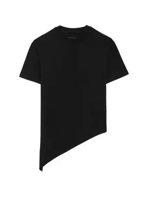 Zadig&Voltaire Asymmetric Strass-embellished T-shirt - Black