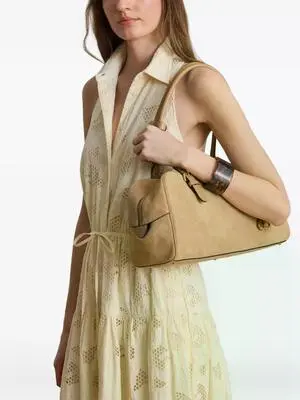 Ralph Lauren Marcy Suede Shoulder Bag - Neutrals