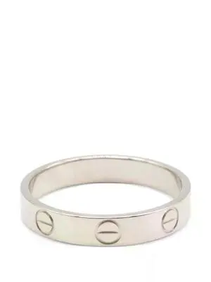 Cartier 18k White Gold Love Ring - Silver