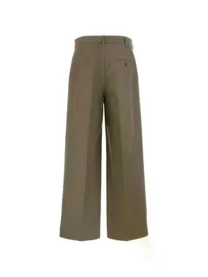 Balenciaga Twill Wide-leg Trousers