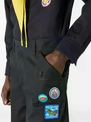 MARINE SERRE Scout Workwear Bermuda Shorts With Patches