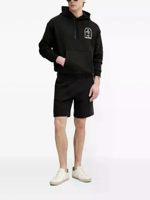 Lacoste Graphic Print Hoodie - Black