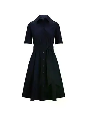 Ralph Lauren Belted Cotton-blend Midi Shirt Dress