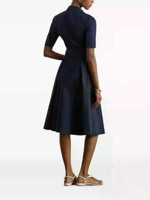 Ralph Lauren Belted Cotton-blend Midi Shirt Dress