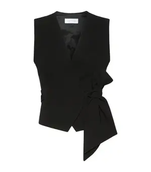 Max Mara Belted Waistcoat - Black