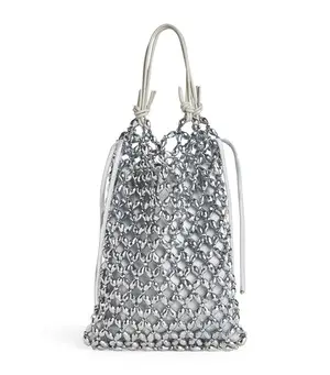 Staud Embellished Kelly Mini Bag - Silver