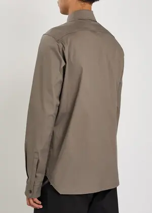 Rick Owens Camicia Stretch-cotton Work Shirt