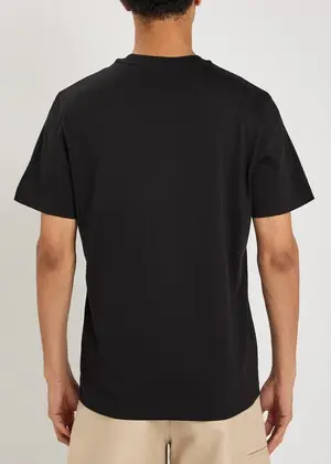 Moncler Logo Cotton T-shirt - Black