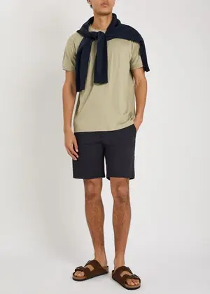 RAITH Luiz Hybrid Stretch-jersey Shorts - Navy