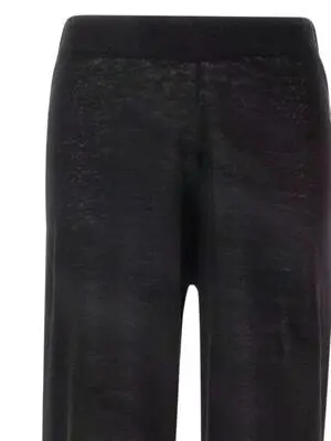 KANGRA Linen-knit Straight-leg Trousers