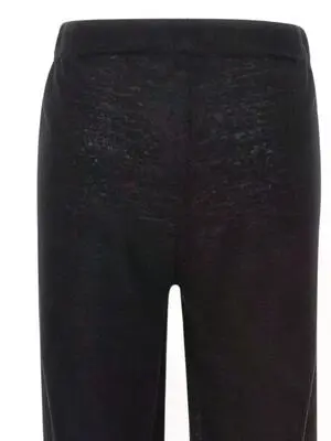 KANGRA Linen-knit Straight-leg Trousers