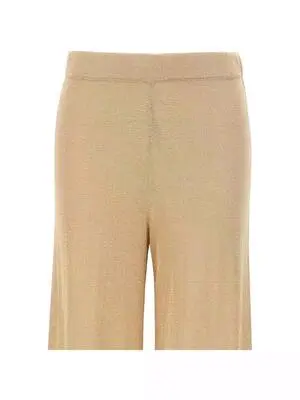 KANGRA Ribbed-trim Straight-leg Pants