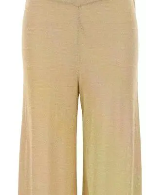 KANGRA Ribbed-trim Straight-leg Pants