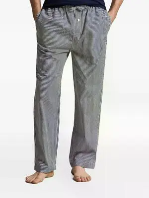 Polo Ralph Lauren Polo Bear Striped Pajama Trousers - Blue