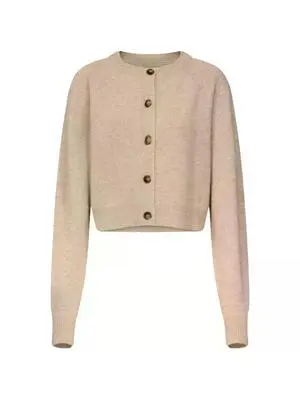 Loulou De Saison Heike Ribbed-knit Cropped Cardigan