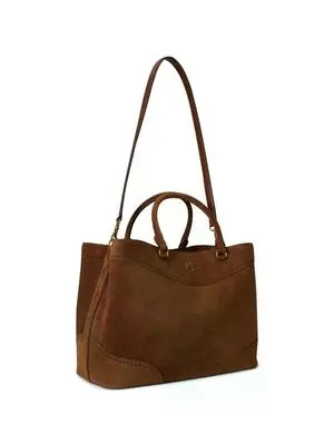 Ralph Lauren Marcy Suede Tote Bag