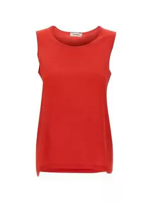 KANGRA Sleeveless Silk Tank Top