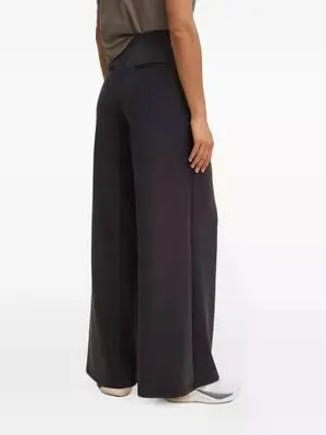 Guess Logo Plaque Wide-leg Trousers