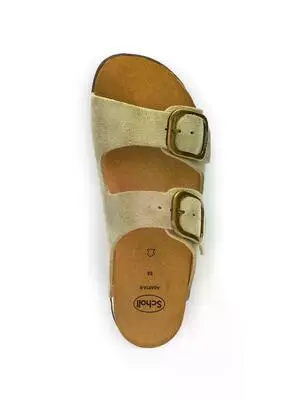 DR. SCHOLL'S SHOES Noelle Suede Buckle-fastening Sandals - Green
