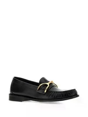 Alexander McQueen Wishbone Leather Loafers